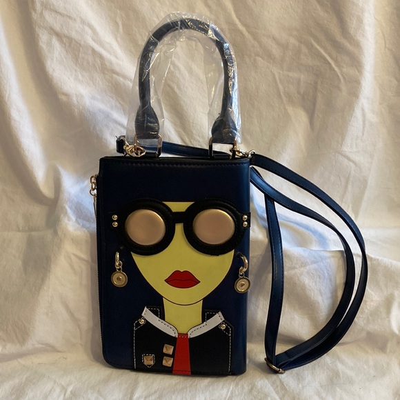 unbranded | Bags | Women Novelty Lady Face Purse Boho Funky Style ...